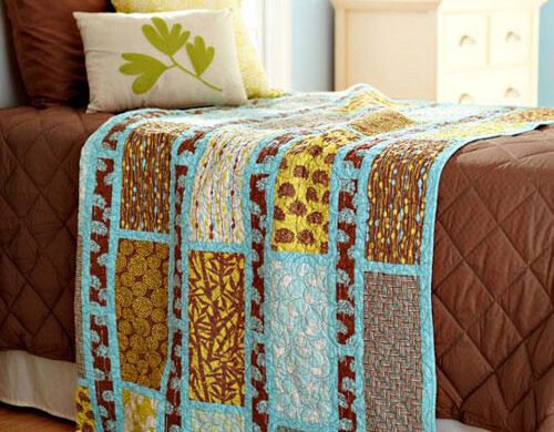 Jungle Path Baby Quilt - Free Quilt Pattern - Love to Stitch and Sew
